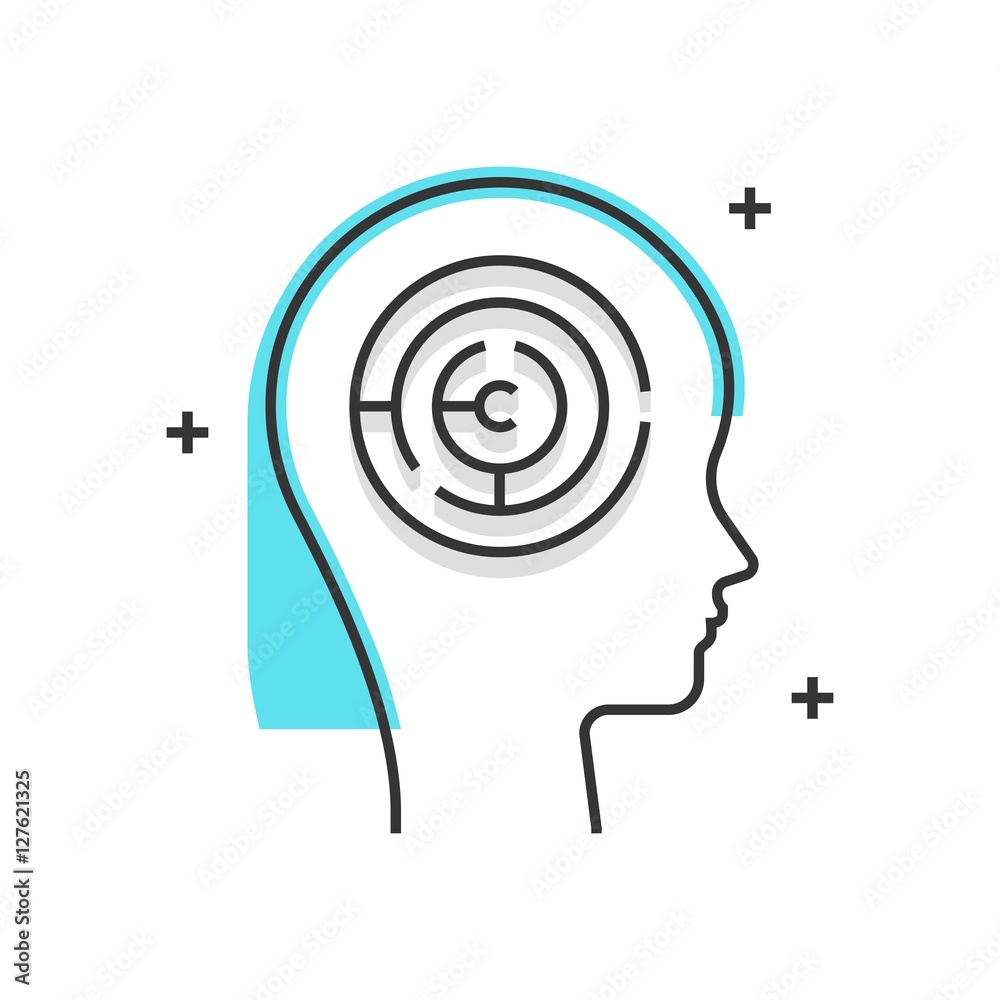 Color box icon, problem solving concept Stock Vector | Adobe Stock