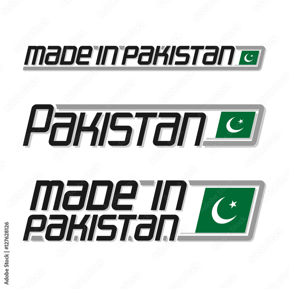 Vector illustration logo "made in Pakistan" Stock Vector | Adobe Stock