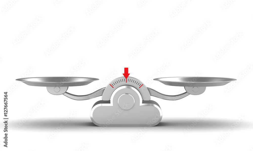 3d scales on white background Stock Illustration | Adobe Stock