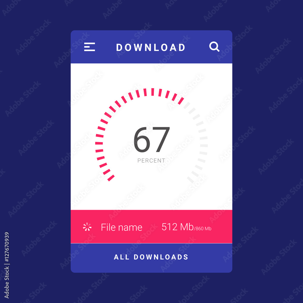 UI, UX and GUI template layout for Mobile Apps. Download screen ...
