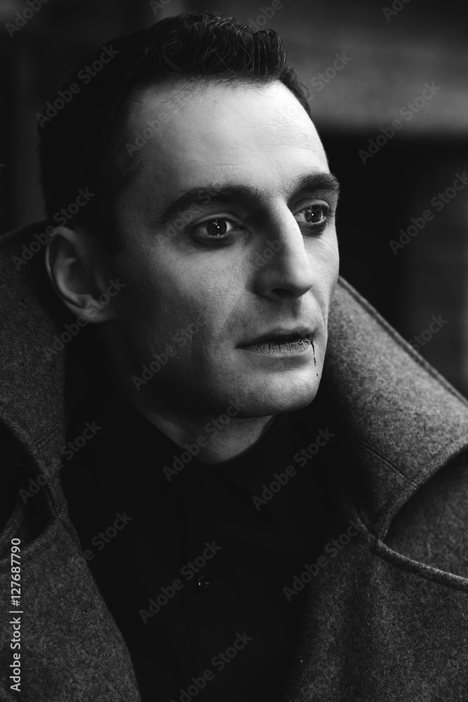 Man gothic portrait Stock Photo | Adobe Stock