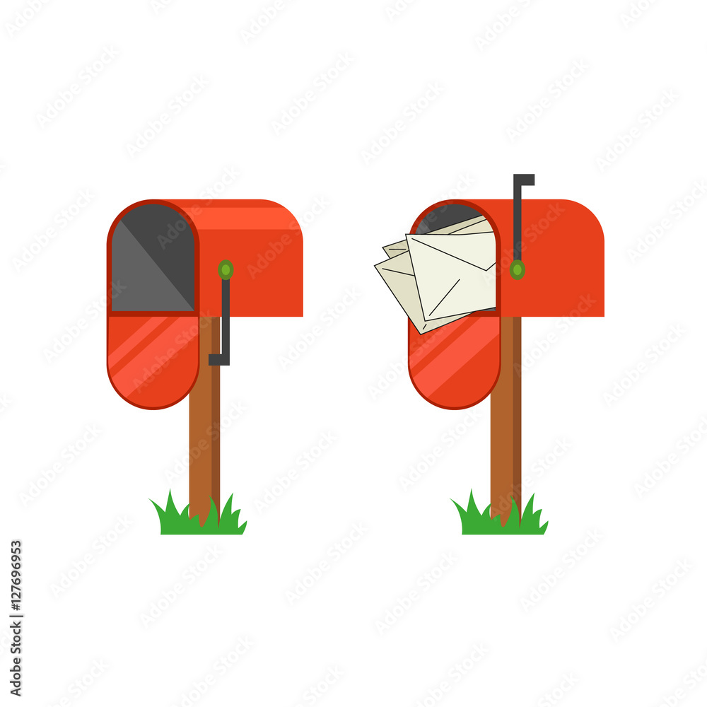 Mailbox Vector Flat