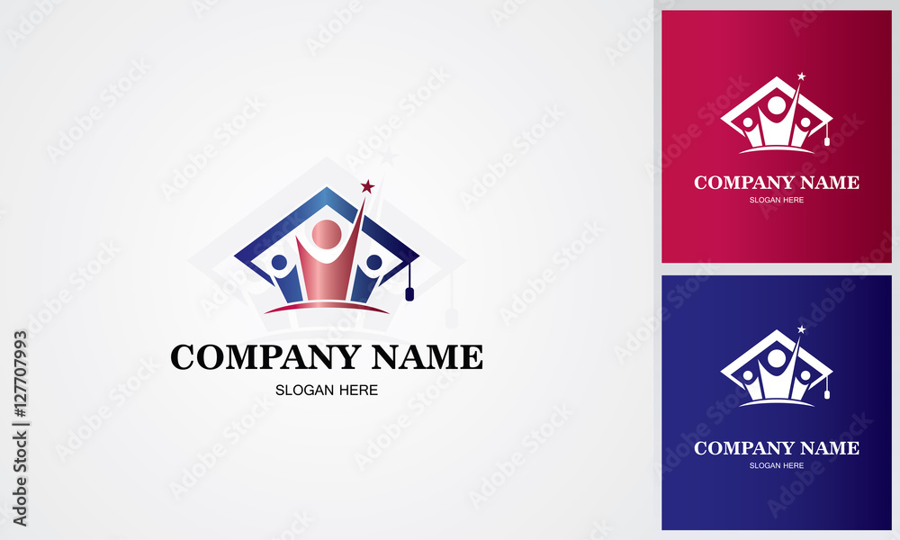 people education logo Stock Vector | Adobe Stock