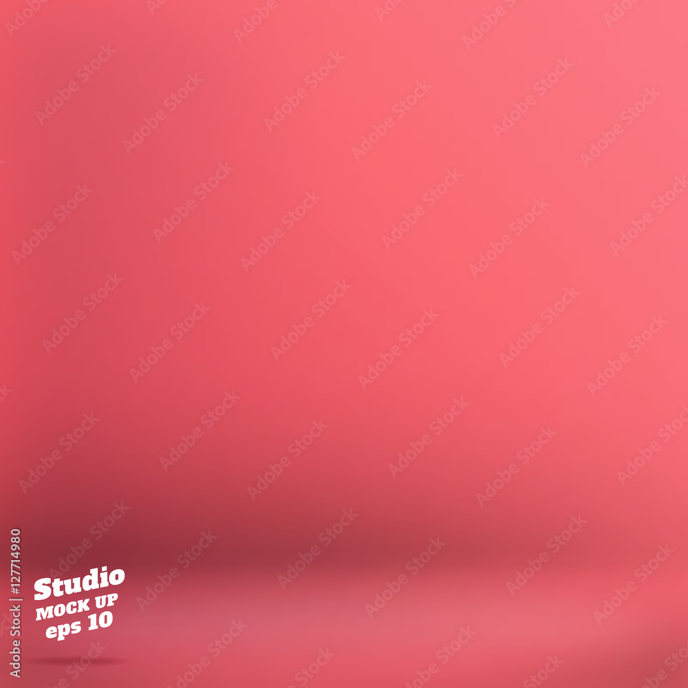 Vector,Empty soft pink color studio room background ,Template mo Stock ...