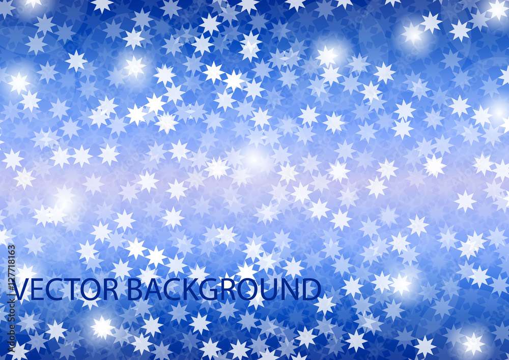 Winter stars background Stock Vector | Adobe Stock