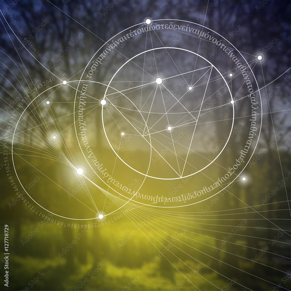 Sacred geometry. Mathematics, nature, and spirituality in nature. The ...