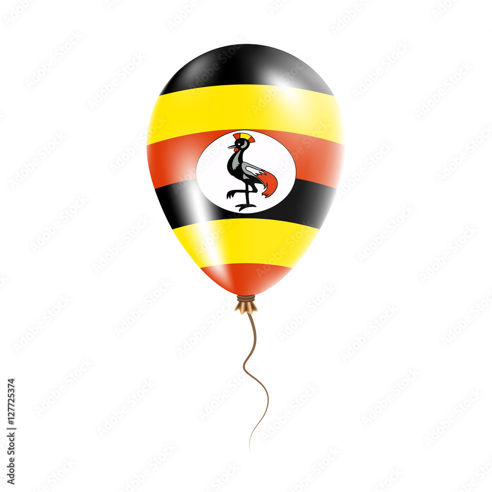 Uganda balloon with flag. Bright Air Ballon in the Country National ...