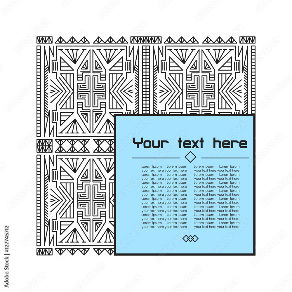 Geometric linear pattern Stock Vector | Adobe Stock