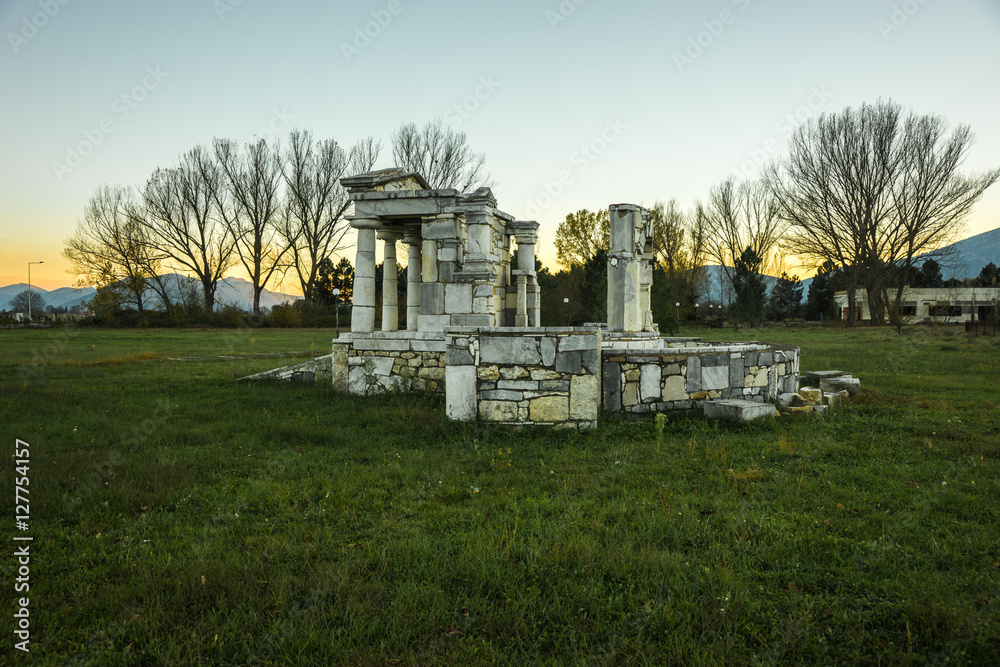 Temple of Poseidon at Ancient Mantineia, Arcadia, Peloponnese, G Stock ...
