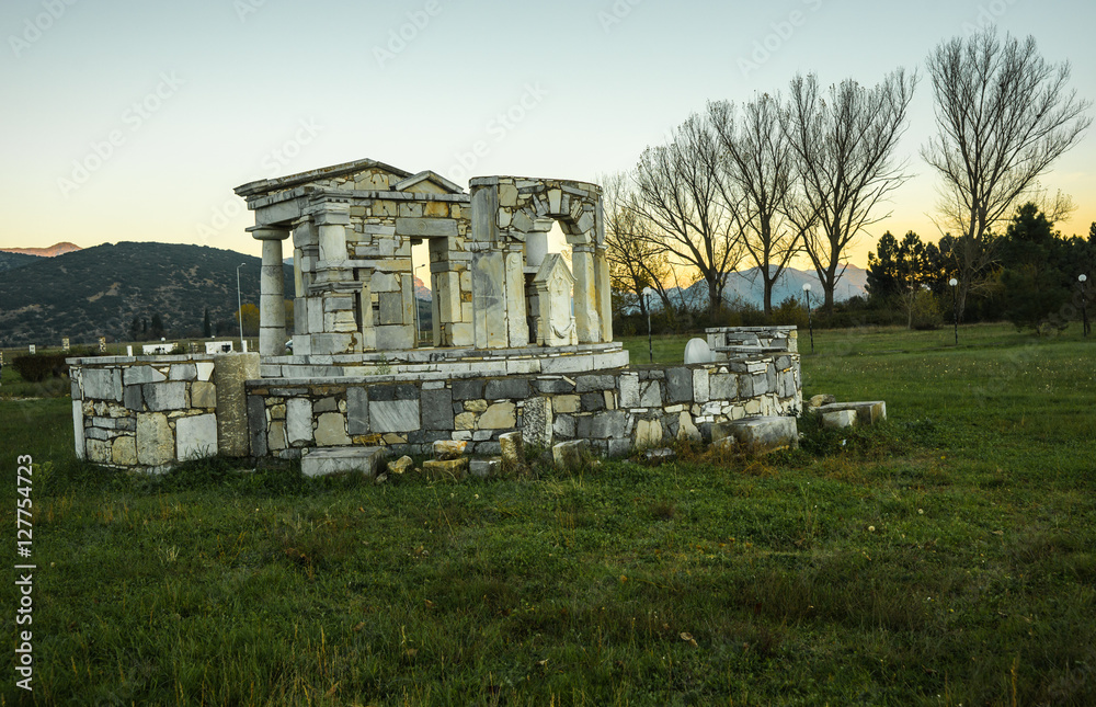 Temple of Poseidon at Ancient Mantineia, Arcadia, Peloponnese, G Stock ...