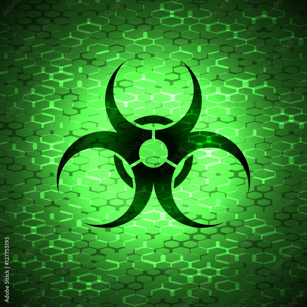 Biohazard Symbol Green
