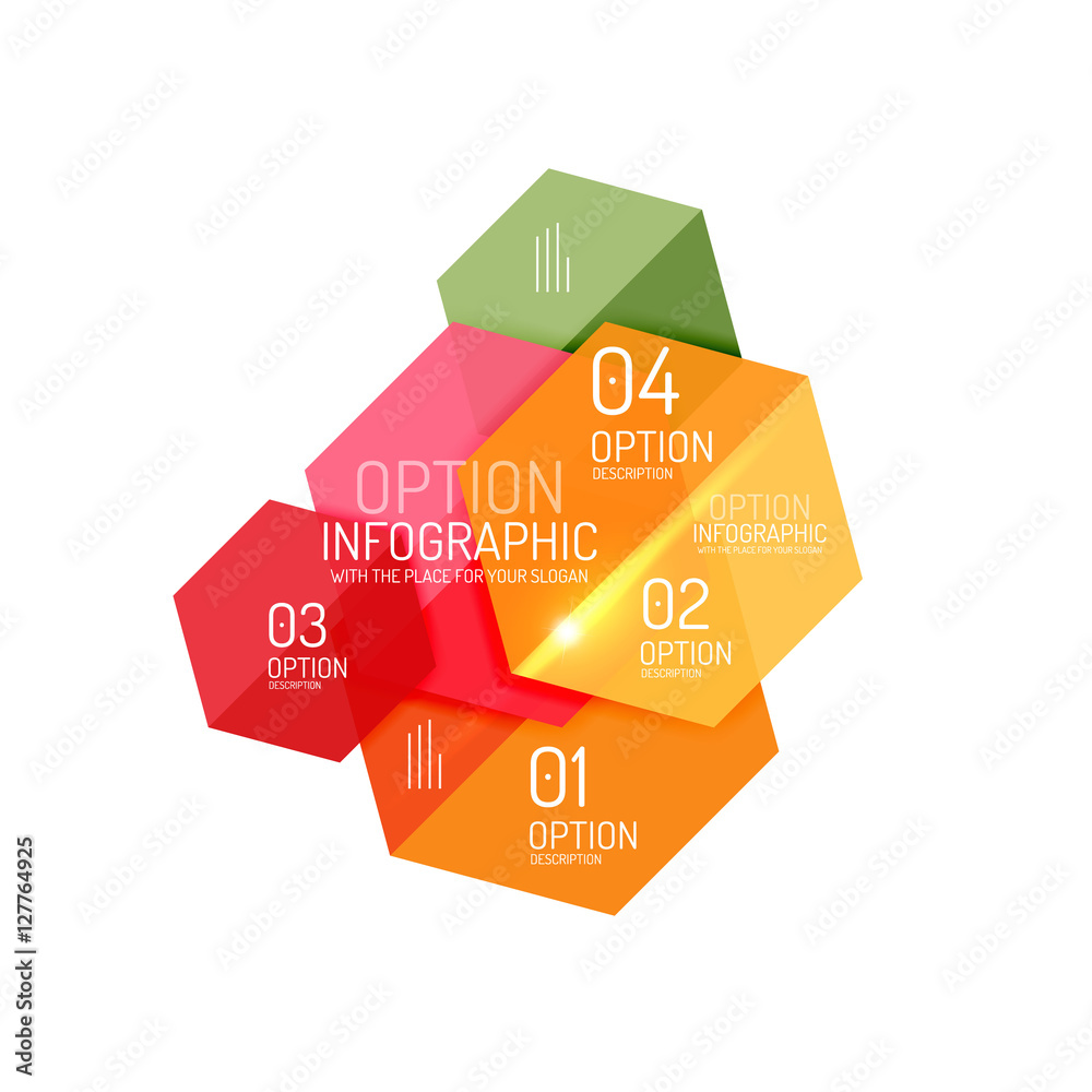 Paper infographic layout design templates Stock Vector | Adobe Stock