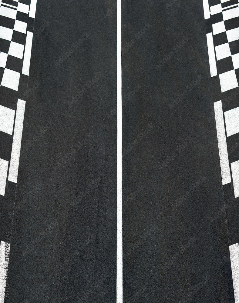 Texture of race asphalt and chess curb Grand Prix circuit Stock-Foto ...