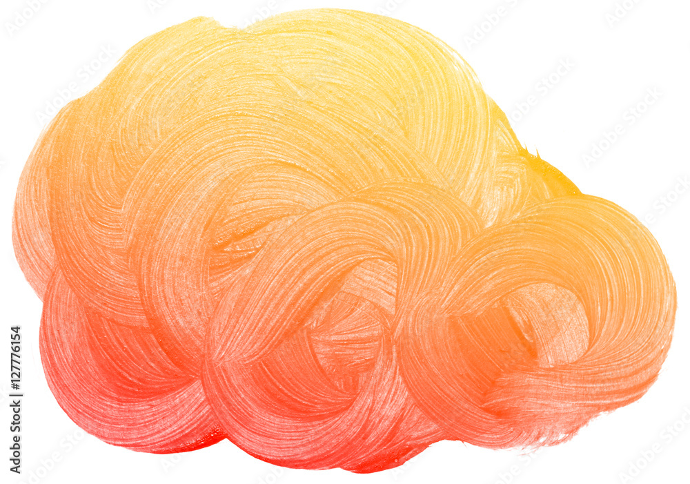 Abstract red watercolor on white background.This is watercolor splash ...