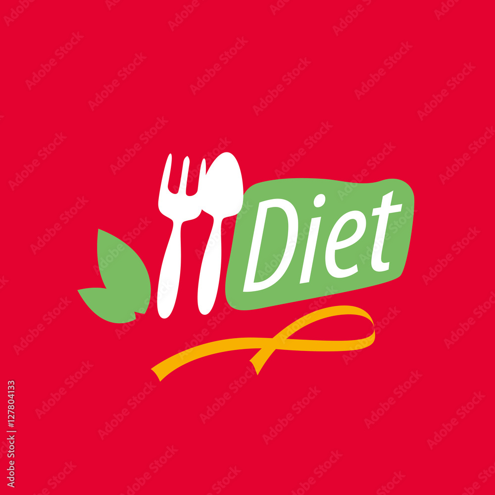 vector logo for diet Stock Vector | Adobe Stock