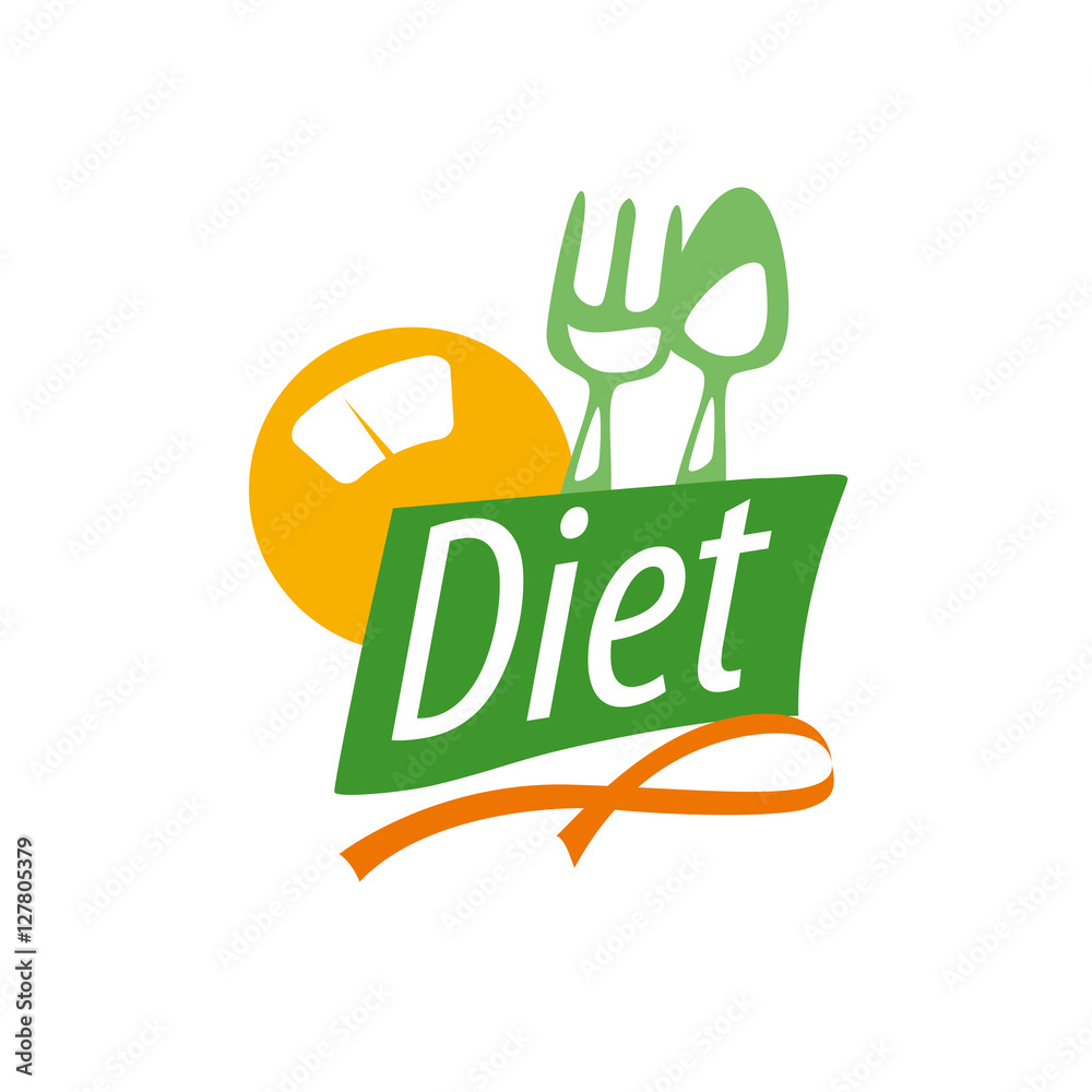 vector logo for diet Stock Vector | Adobe Stock