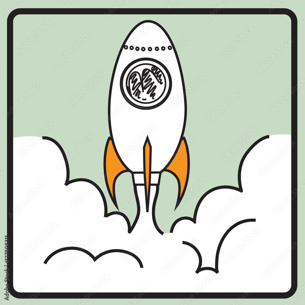 Start project ,vector illustration cartoon Stock Vector | Adobe Stock