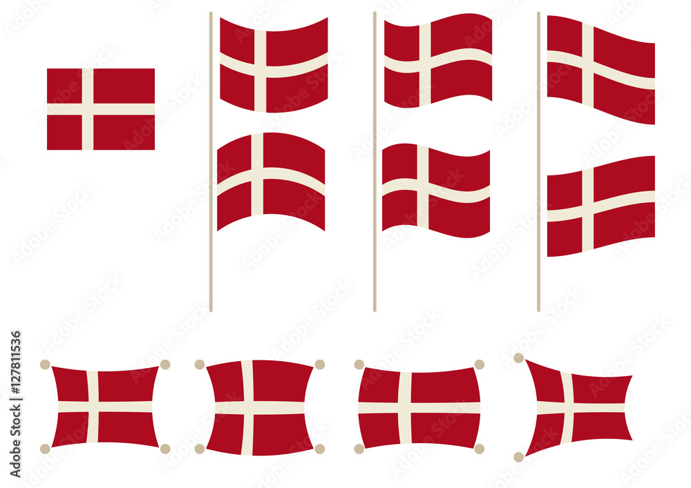 National Flag of X in different shapes Stock-Vektorgrafik | Adobe Stock