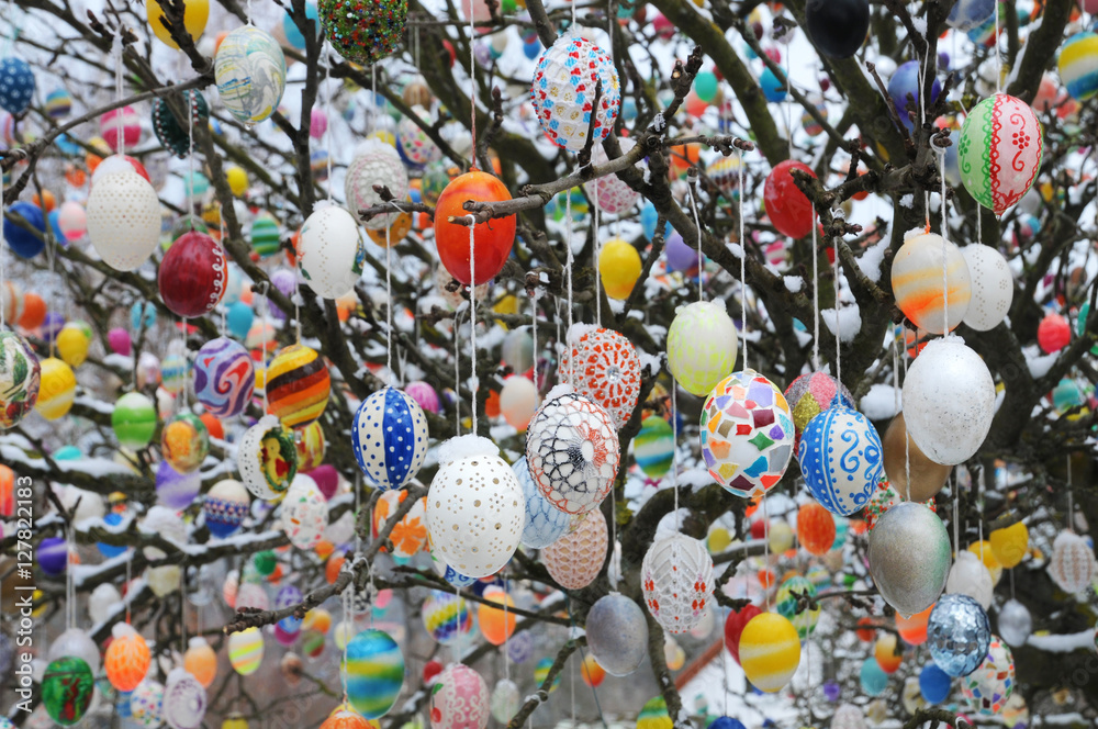 Ostereier Baum Stock-Foto | Adobe Stock