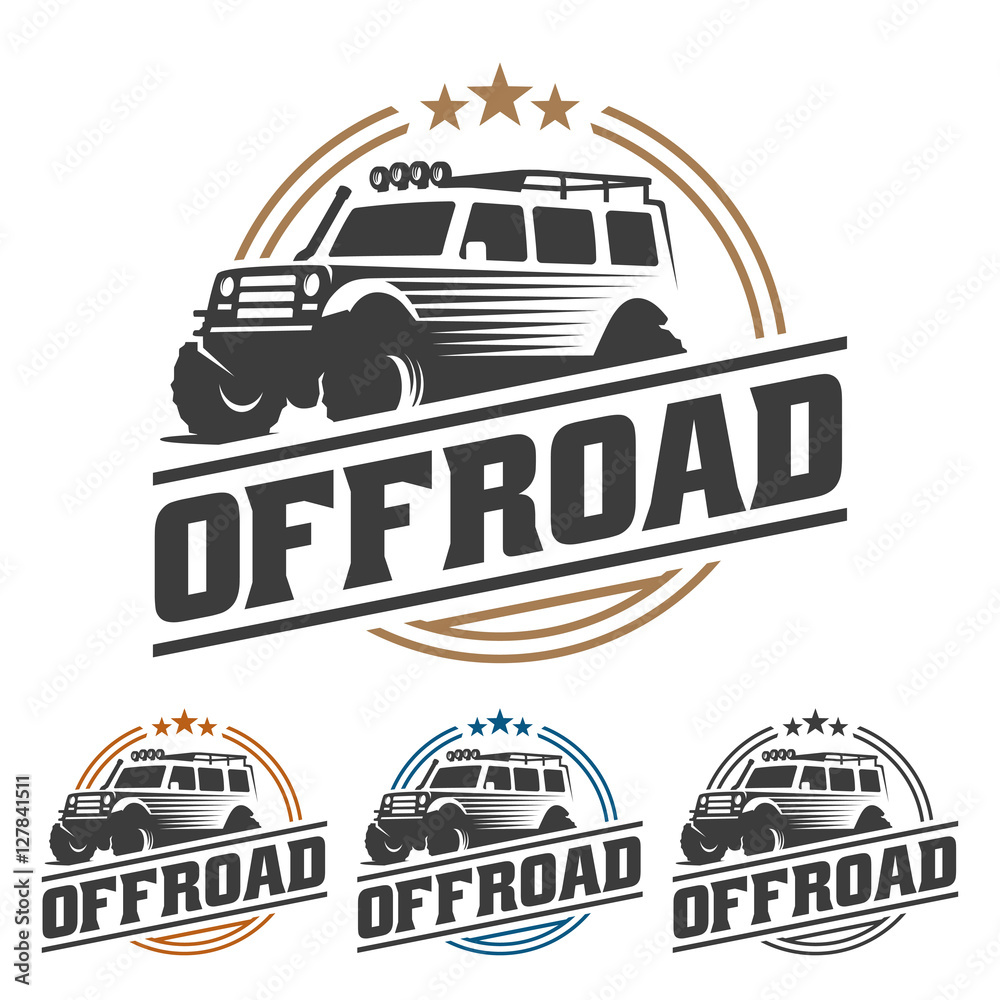 off road car logo, offroad logo, suv car logo template, off-road Stock ...