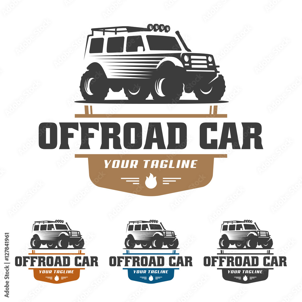off road car logo, offroad logo, suv car logo template, off-road Stock ...