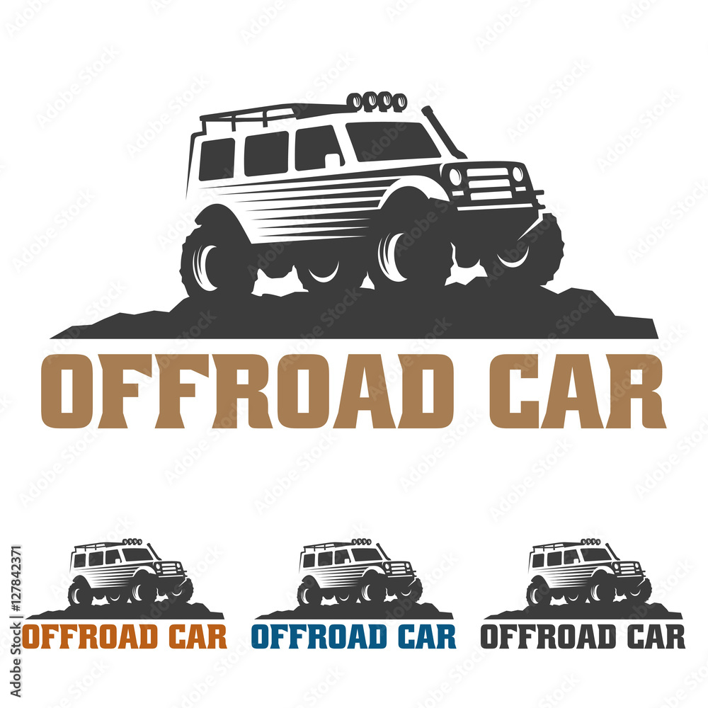 off road car logo, offroad logo, suv car logo template, off-road Stock ...