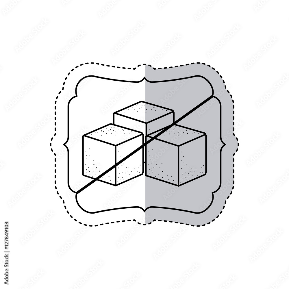 Frame of sugar free icon. Dessert sweet candy food and organic theme ...