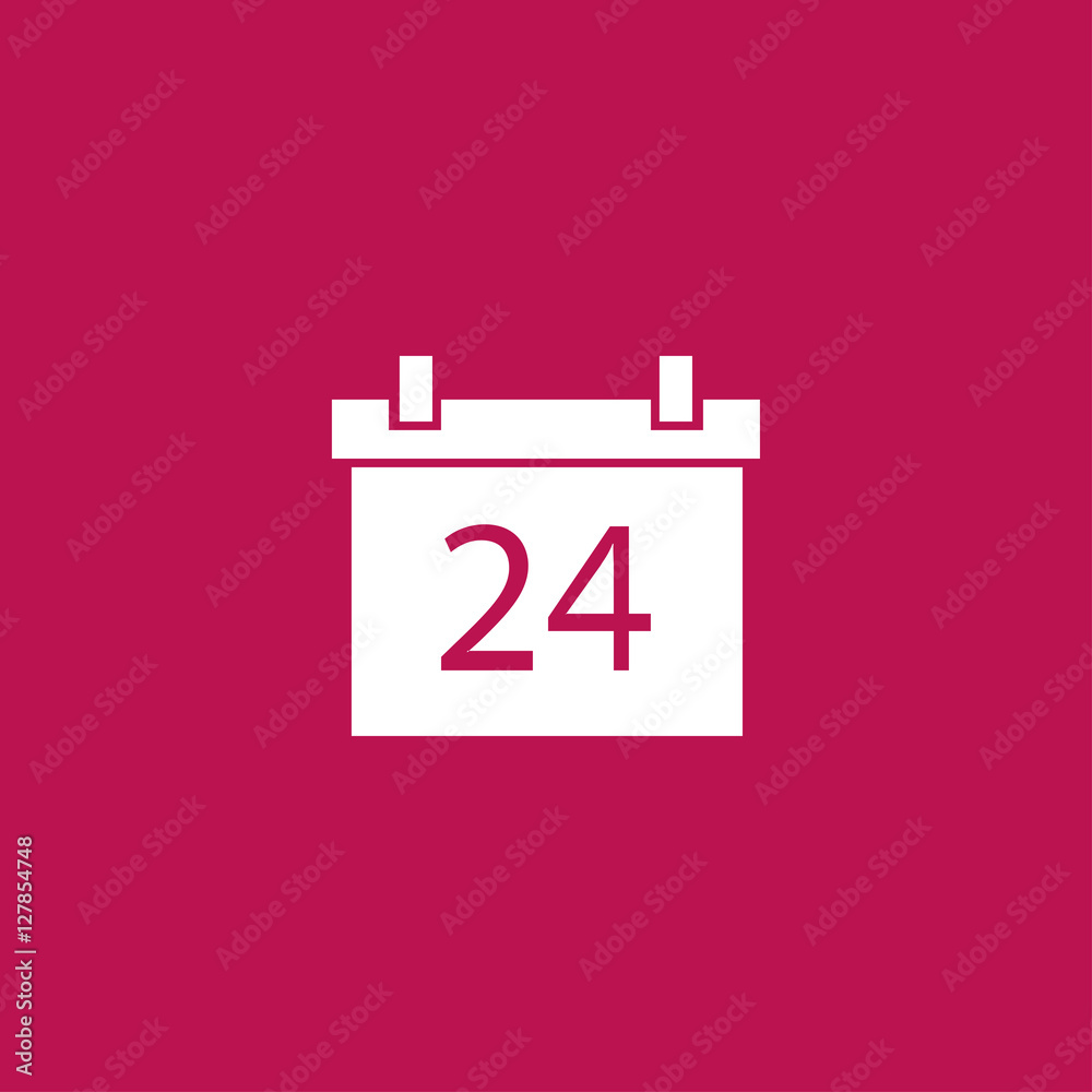 calendar 24 date, Thanksgiving day, twenty four icon vector illu Stock ...