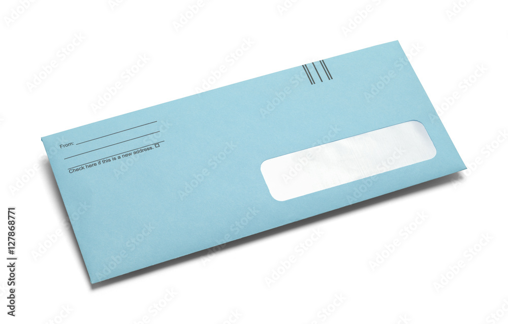 Bright Blue Envelope Stock Photo | Adobe Stock