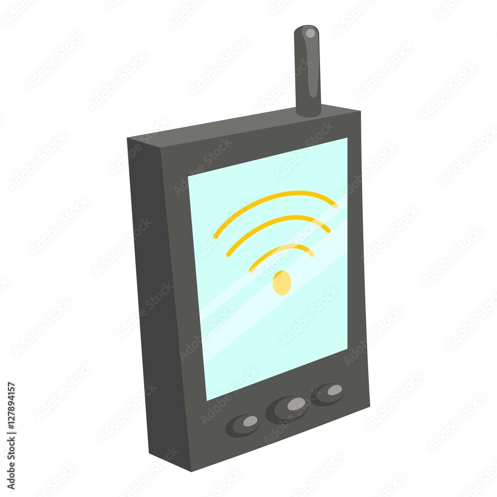 Radio transmitter icon. Cartoon illustration of transmitter vector icon ...