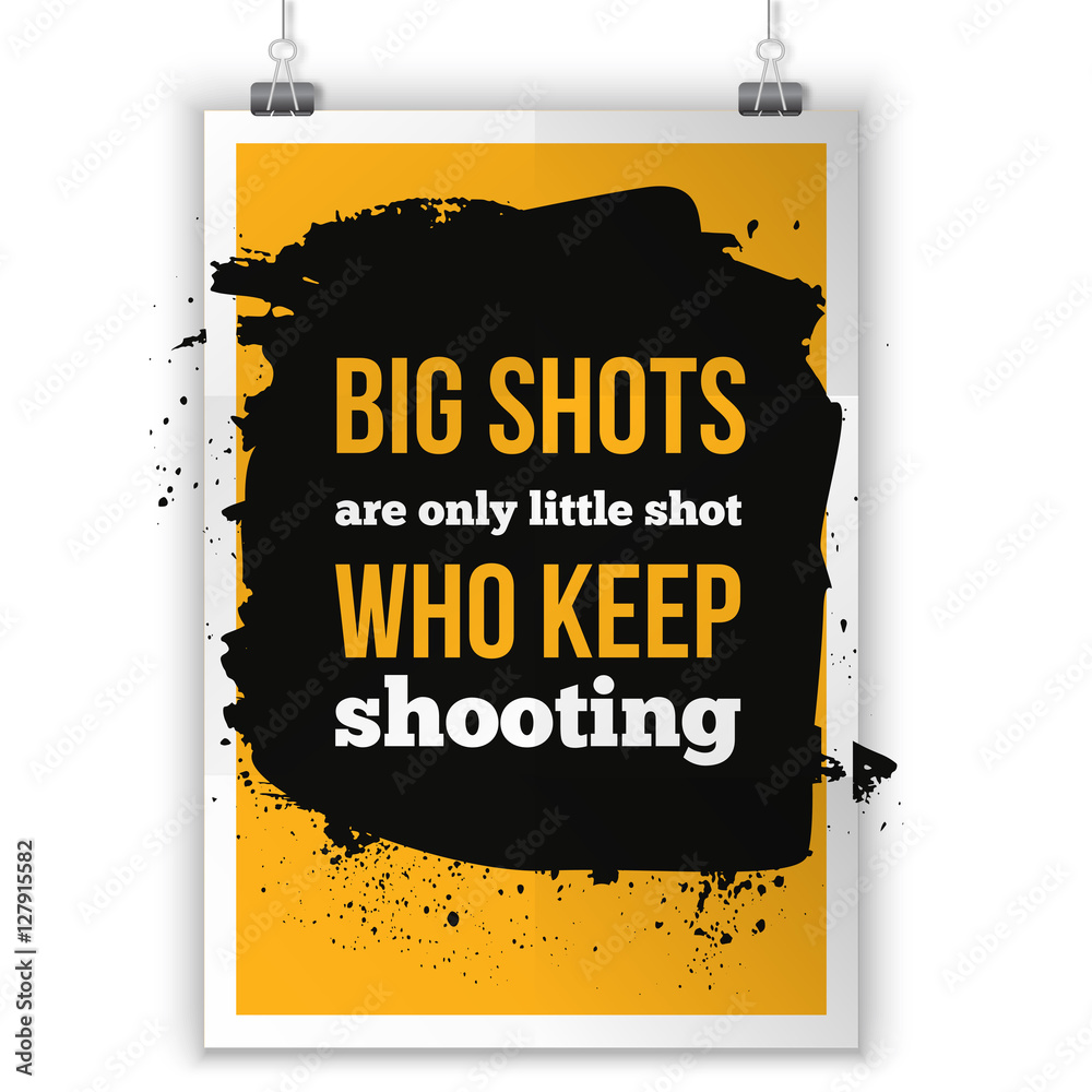 Vecteur Stock Dream On, Keep shooting. Inspirational motivating quote ...