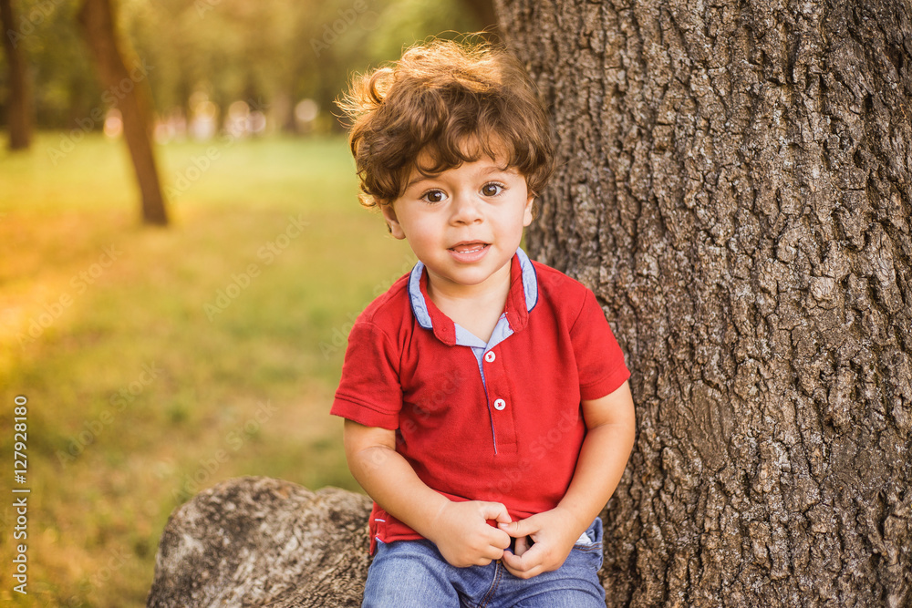 Brunette Boy Child