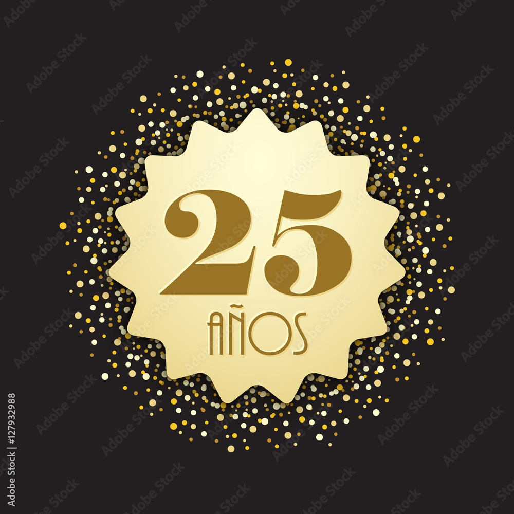 Icono 25 AÑOS Stock Vector | Adobe Stock