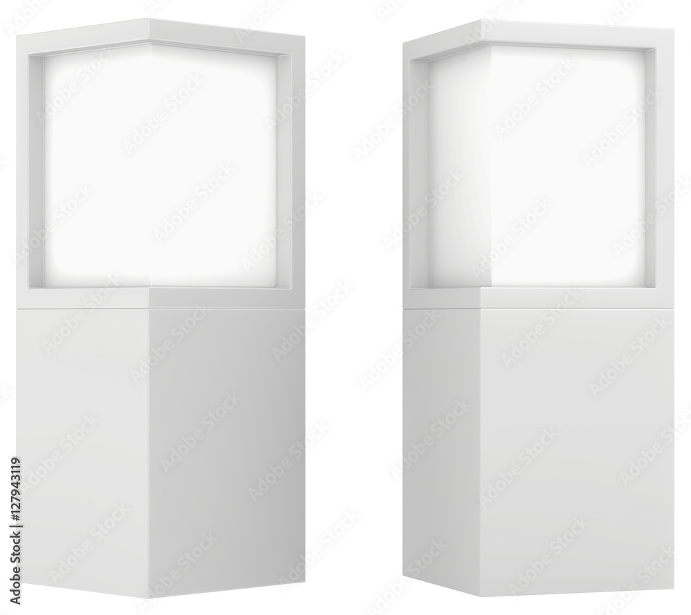 Lightbox isolated On white Background 3D rendering Stock Illustration ...