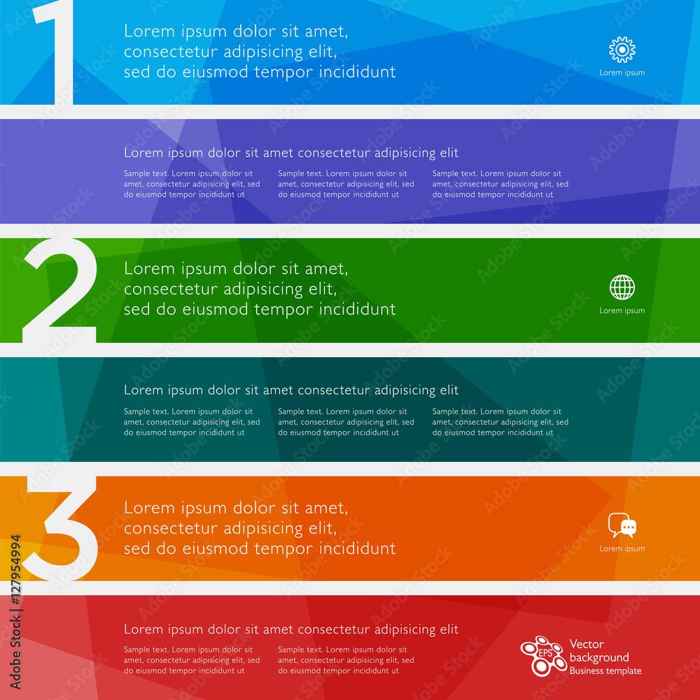 Infographics Web Banner & Label Design Stock Vector | Adobe Stock