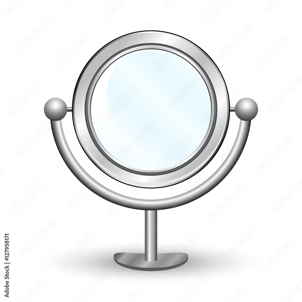 Vector realistic mirror with blurry reflection. Vector illustrat Stock ...