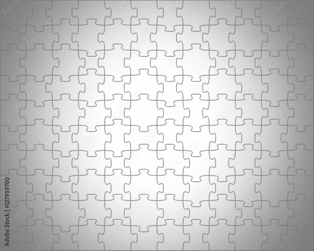 Puzzles pale white background in vignette. Stock Illustration | Adobe Stock