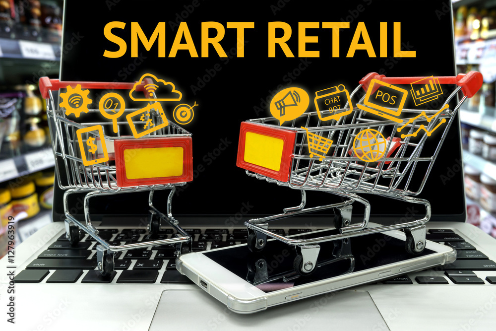 Data Management Platform marketing crm and smart retail concept ...