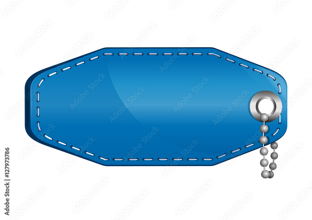 Price Tag Vector Blue