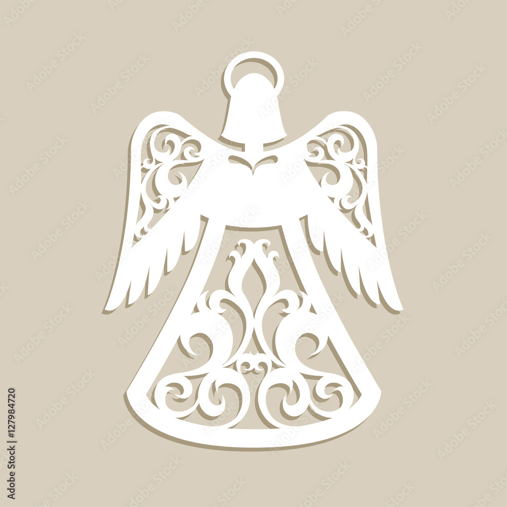 Christmas Angel Stencil