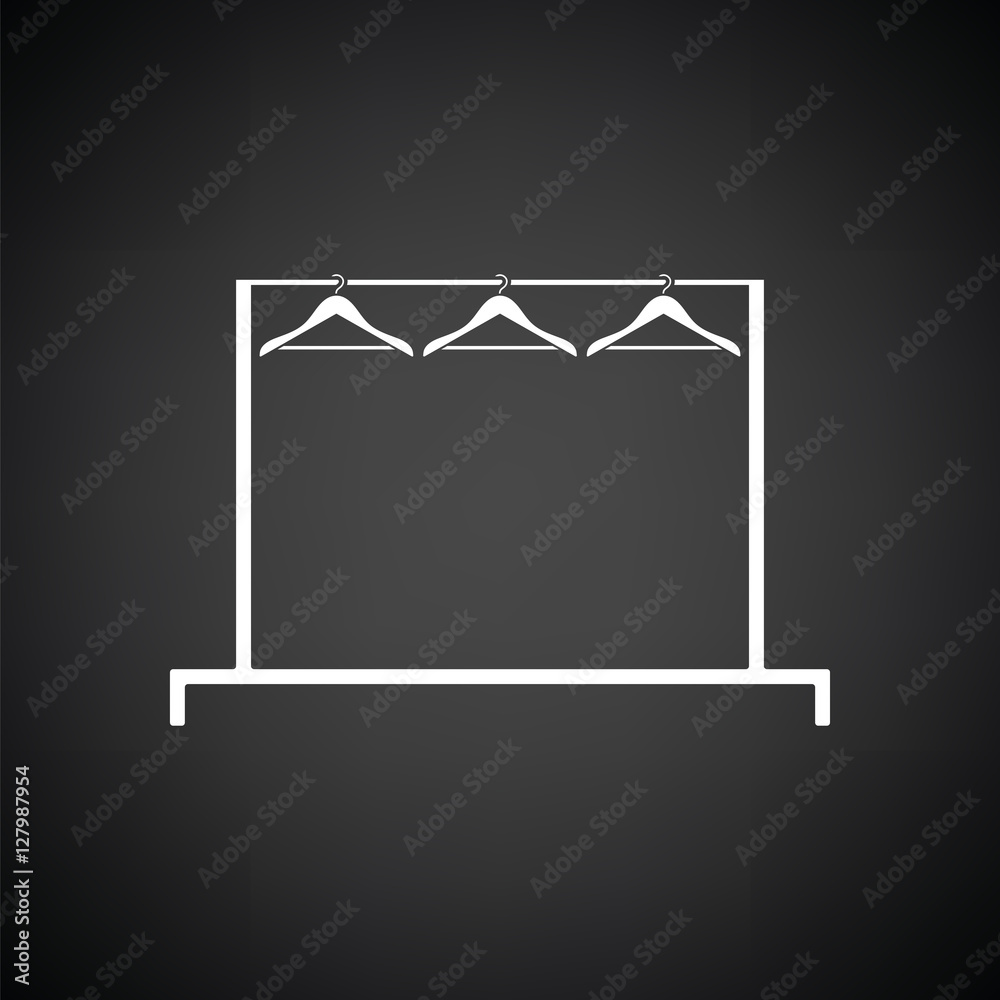 Clothing rail with hangers icon Stock Vector | Adobe Stock