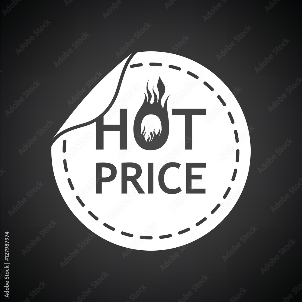 Hot price icon Stock Vector | Adobe Stock