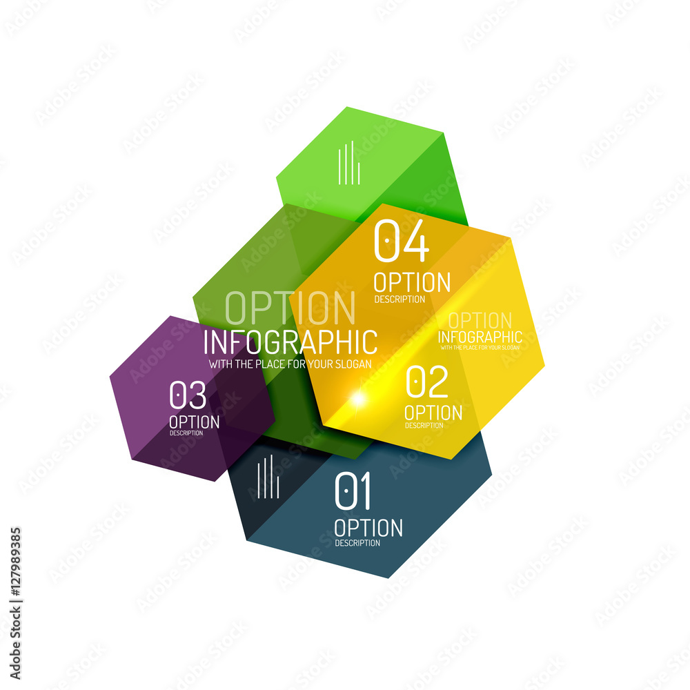 Paper infographic layout design templates Stock Vector | Adobe Stock