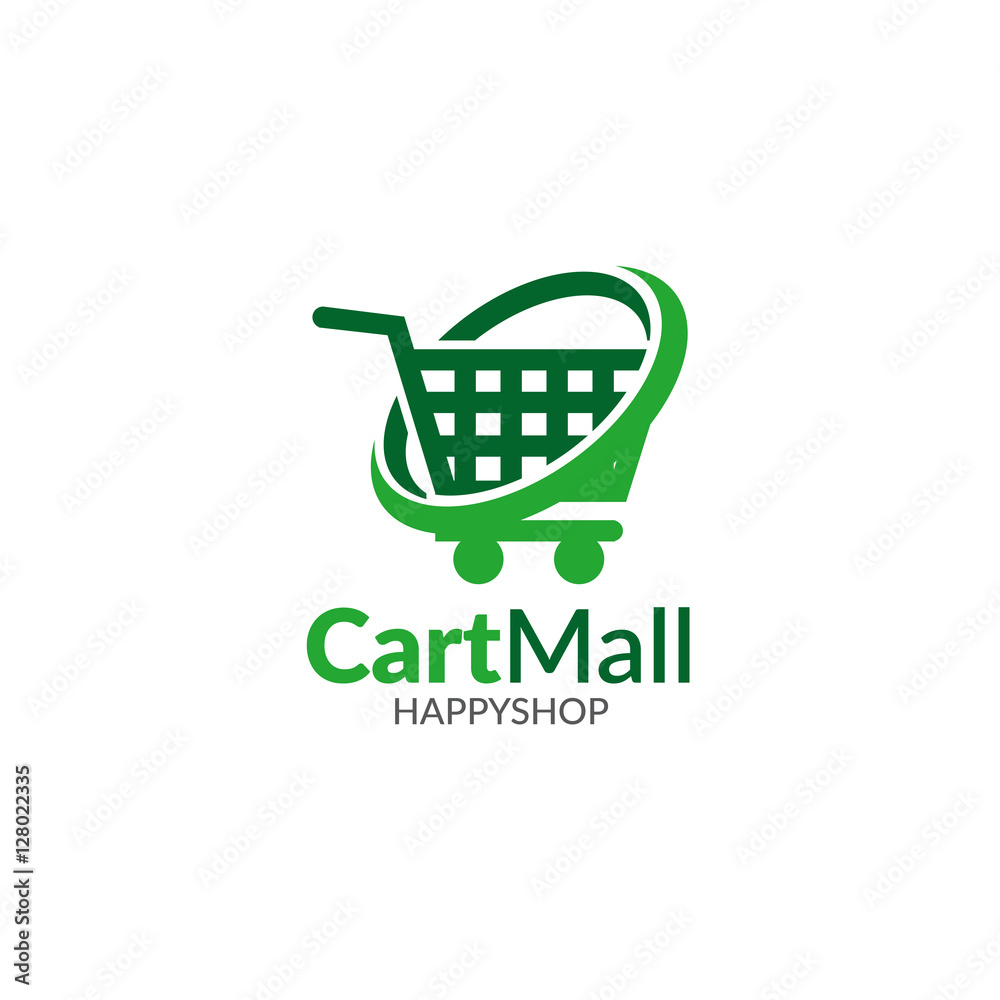 online shop store mall concept logo icon Stock Vector | Adobe Stock