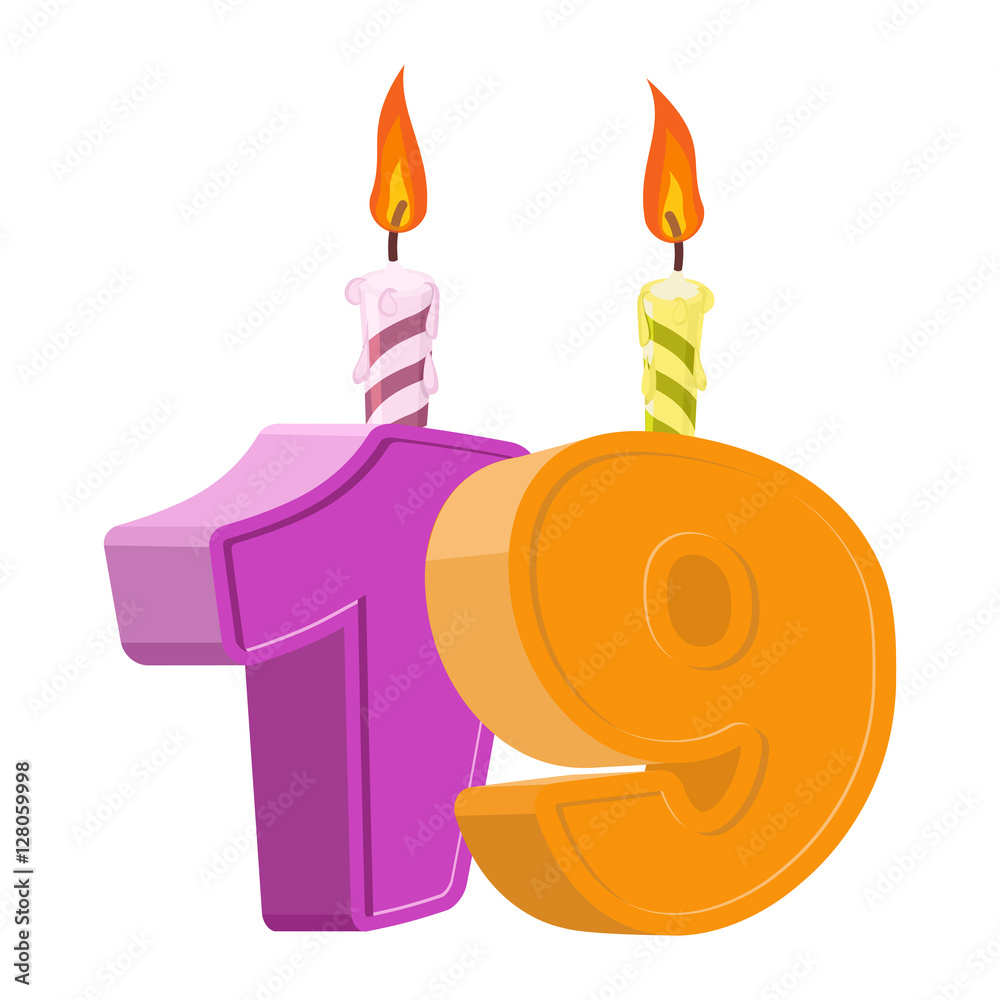 19 Birthday Candles