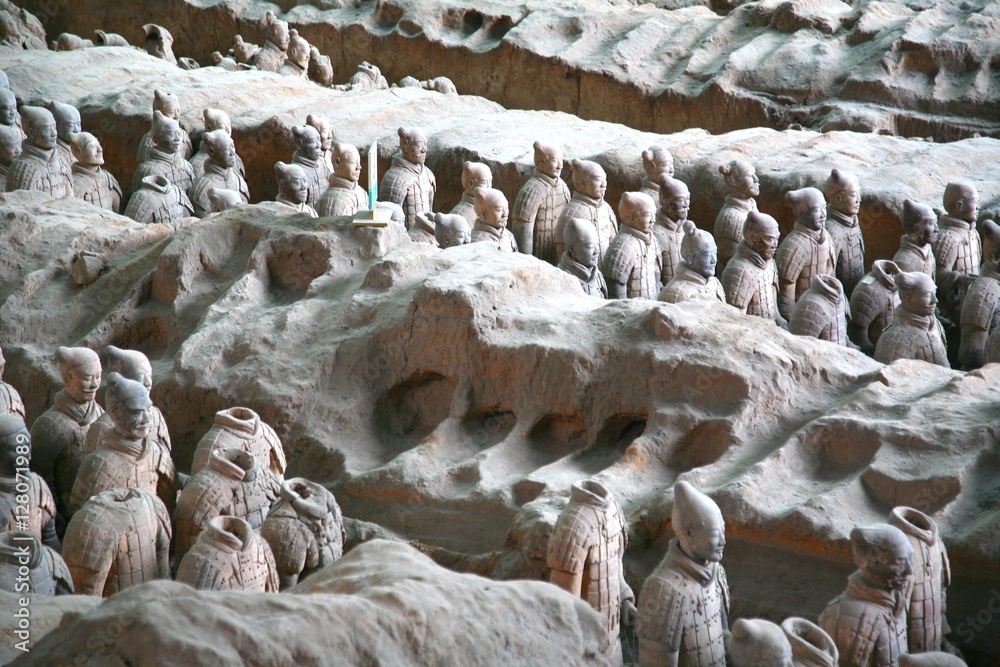 The Terracotta Army is a collection of terracotta sculptures depicting ...