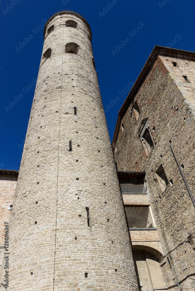 Ancient medieval bell tower in Italy Stock Photo | Adobe Stock