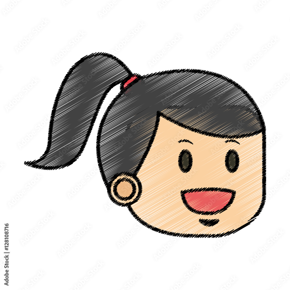 Kid cartoon icon. Childhood little people and person theme. Isolated ...