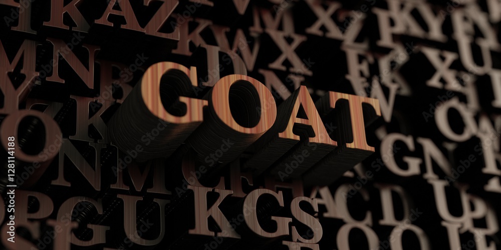 Goat - Wooden 3D rendered letters/message. Can be used for an online ...