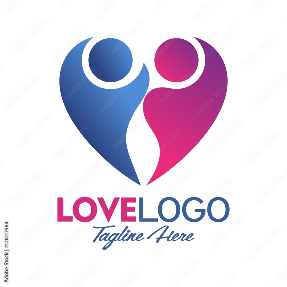 love vector logo Stock Vector | Adobe Stock